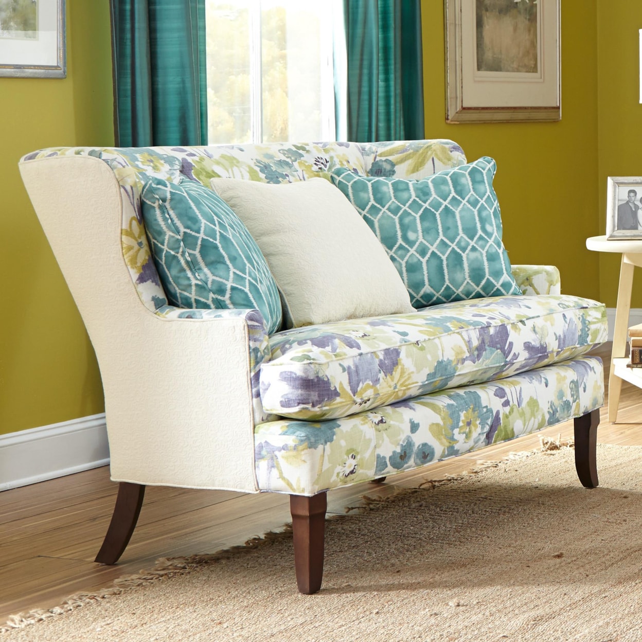 Paula Deen By Craftmaster Upholstered Chairs Up095030bda Contemporary Upholstered Armless Settee